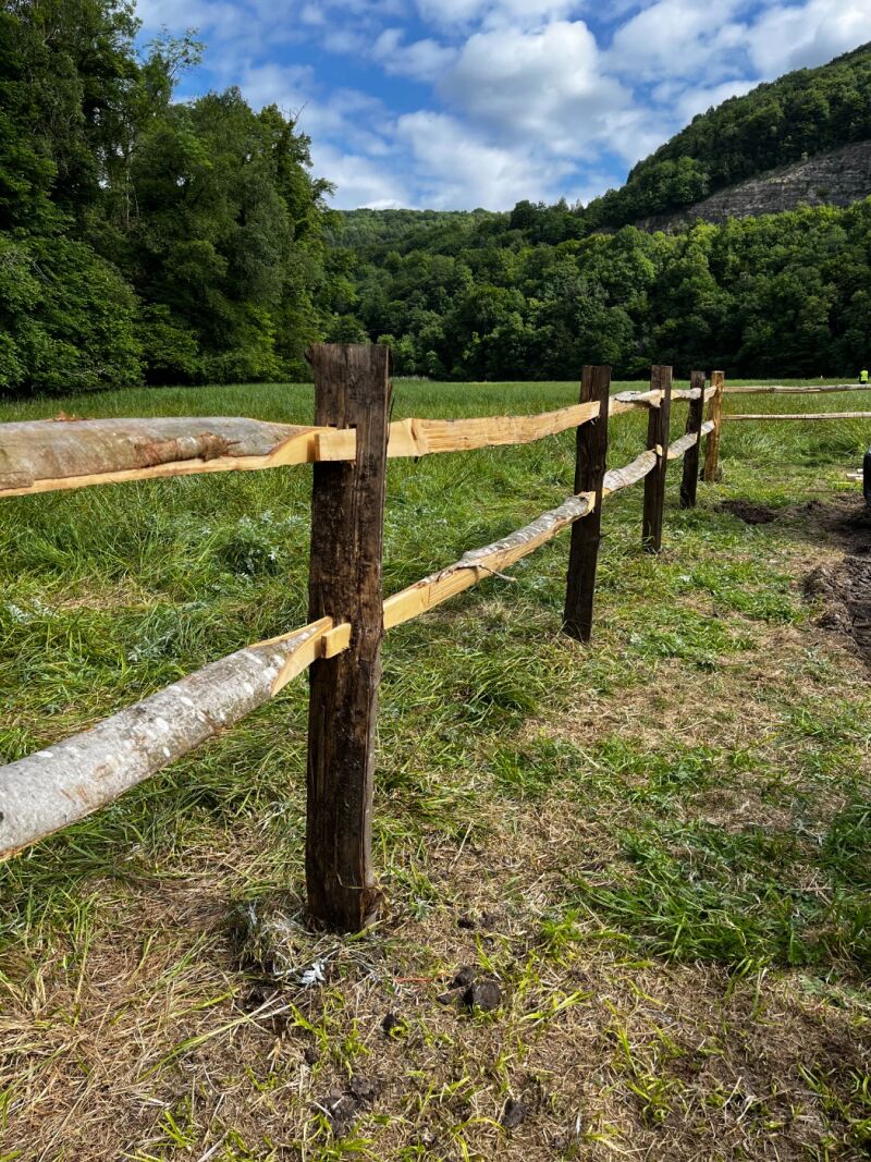 Cleft Split Chestnut Post & Rail Fencing, with 2 or 3 mortice posts ...