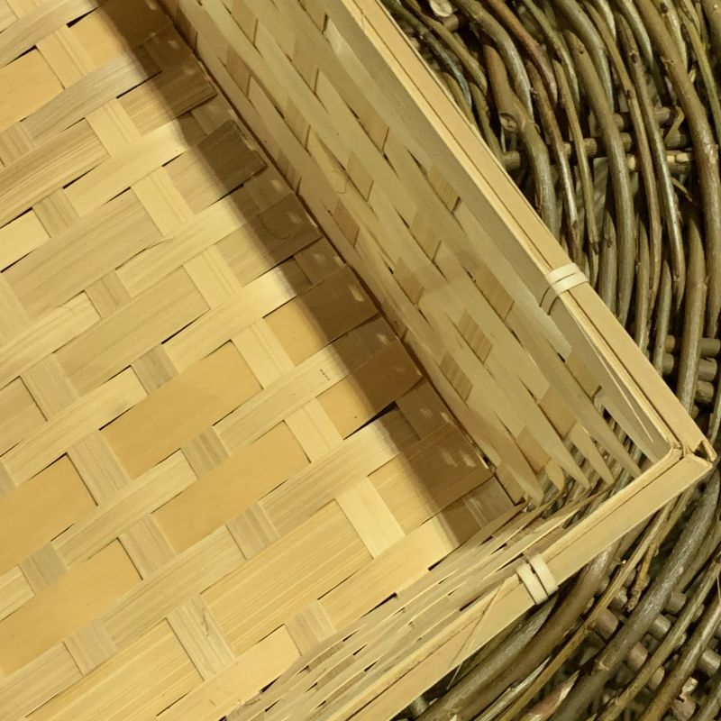Rectangle Bamboo Tray Baskets - Brandon Thatchers