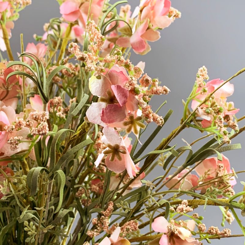 Wildflower Sprig, Pink 50cm tall artificial bloom