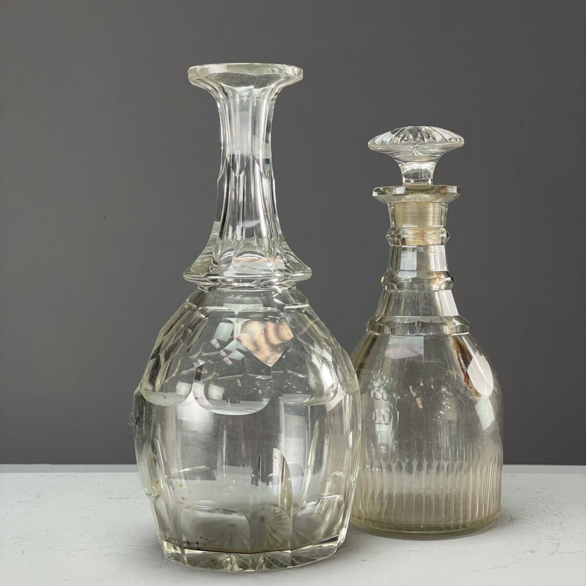 Decorative Glass Decanters (x2) - RENTAL ONLY - Brandon Thatchers