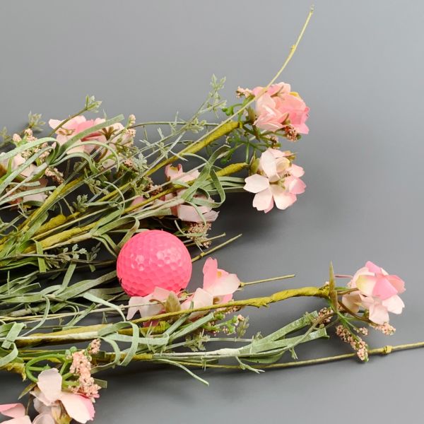 Wildflower Sprig, Pink 50cm tall artificial bloom
