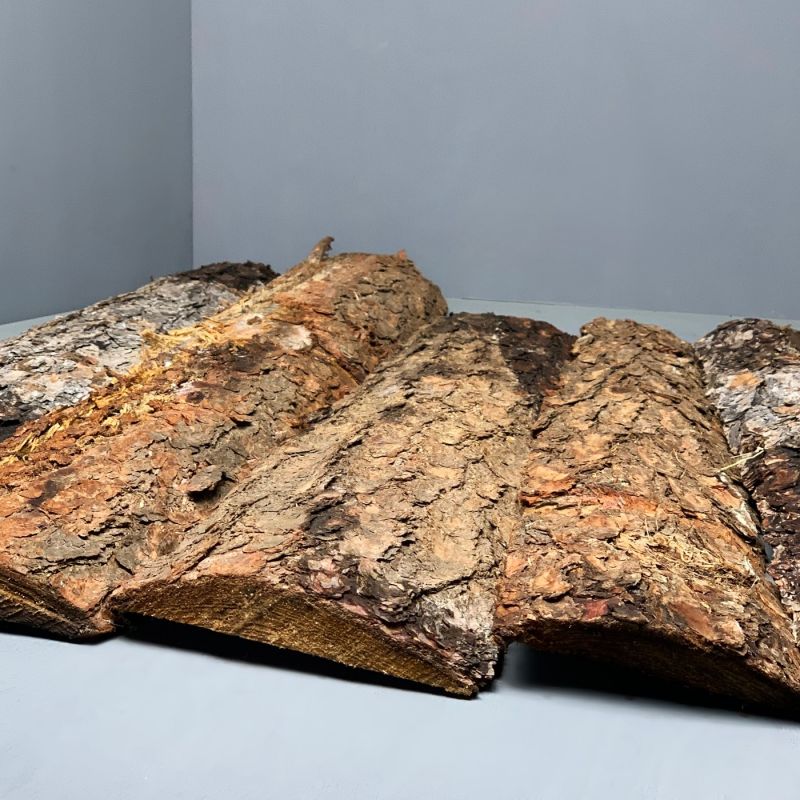 Bark On Rustic Cladding.