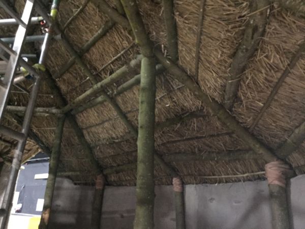 Rustic round pole with bark Dia. 3, 4, or 6". 3.6 m length