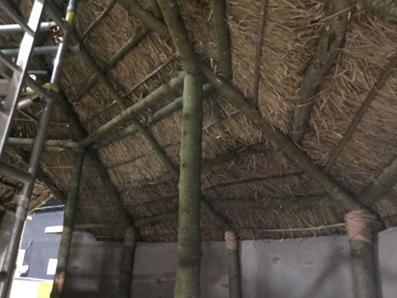 Rustic round pole with bark Dia. 3, 4, or 6". 3.6 m length