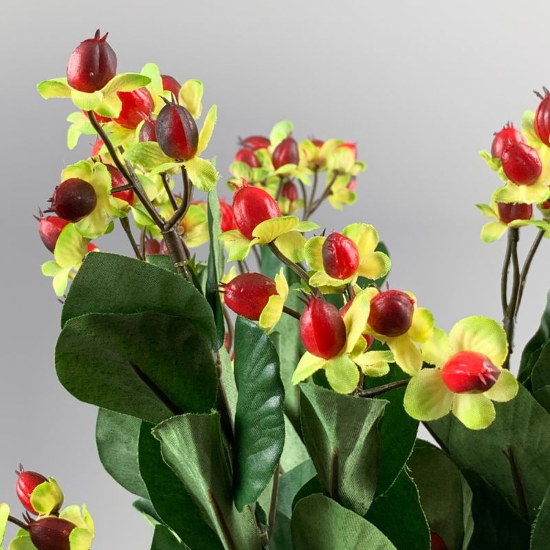 Hypericum Berries Red, 72 cm, foliage, posable stems