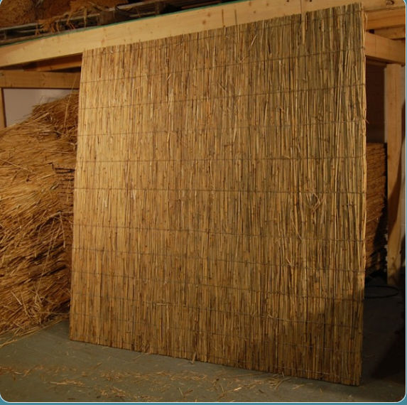 Water Reed Panels, 2 m by 2 m. approx. 1” thick. Easy to fit