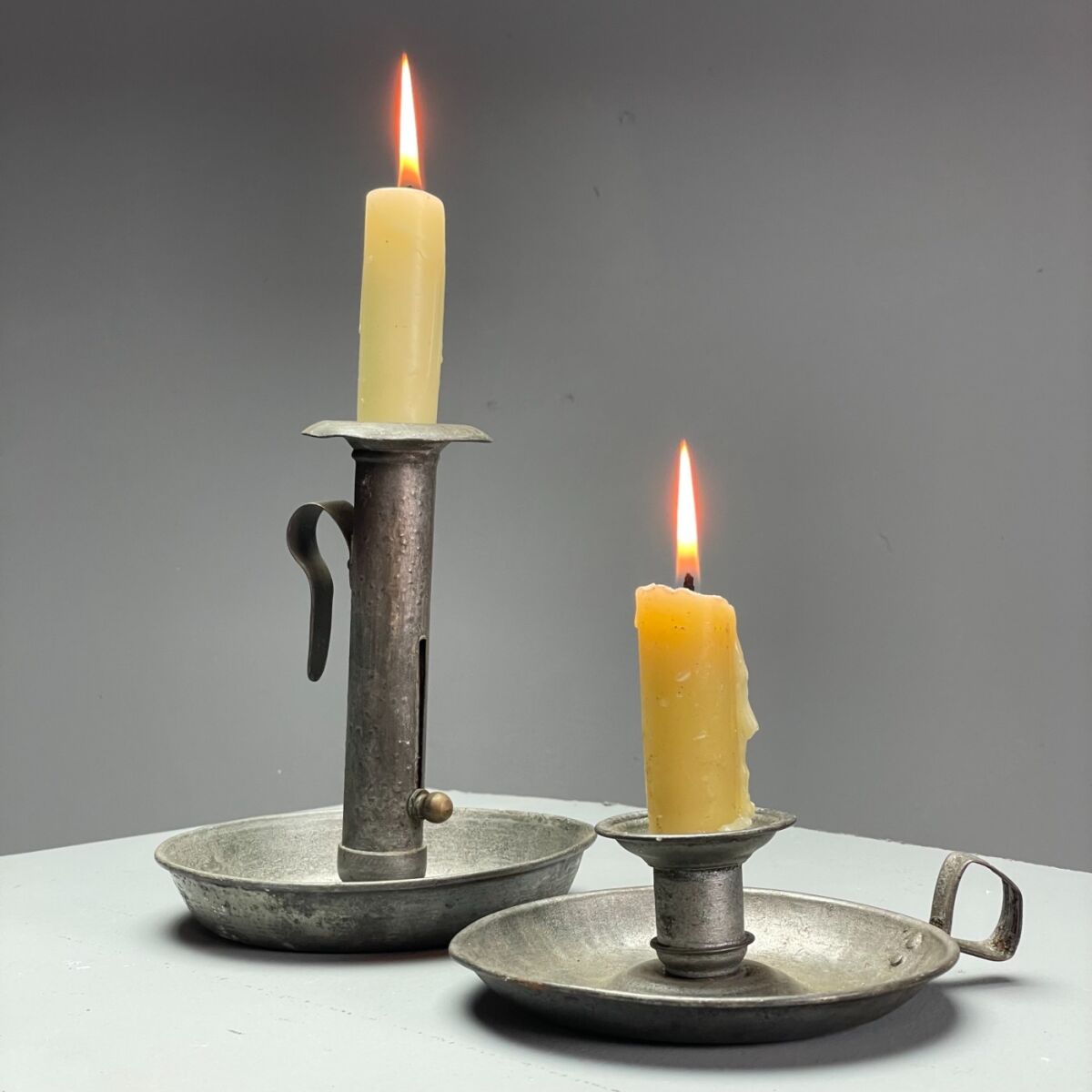 Pewter Candlestick Holder - RENTAL ONLY - Brandon Thatchers