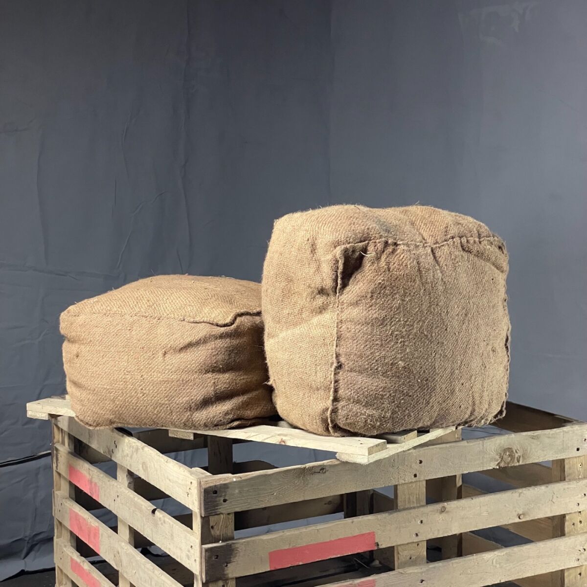 Stuffed Hessian Prop Block - RENTAL ONLY - Brandon Thatchers
