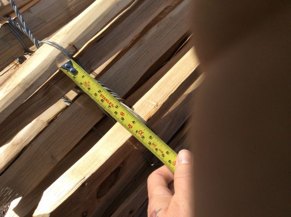 Chestnut Paling Fence Roll approx. 5 m wide by 1.2 m