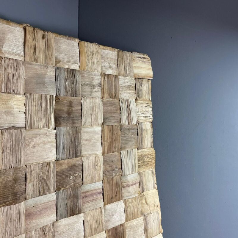 Water Hyacinth Matting, hand woven lattice 2 m x 2 m - Brandon Thatchers