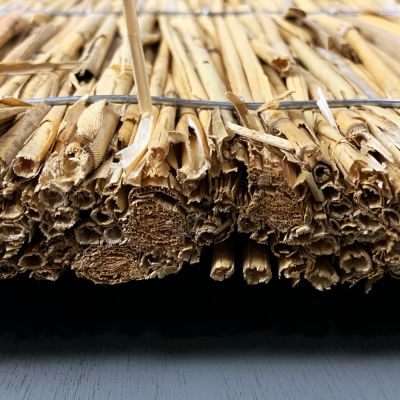 Water Reed Panels, 2 m by 1 m. approx. 1” thick. Easy to fit