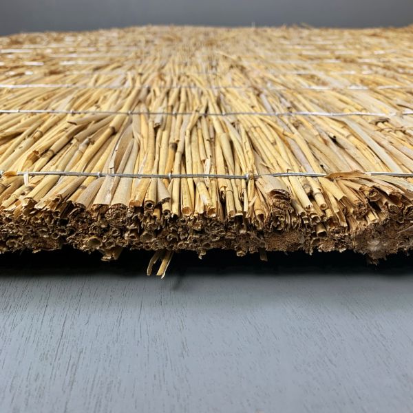 Water Reed Panels, 2 m by 1 m. approx. 1” thick. Easy to fit