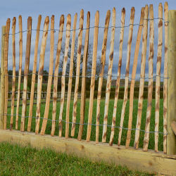 Split Cleft Chestnut Post & Rail Fencing, with 2 or 3 mortice posts ...