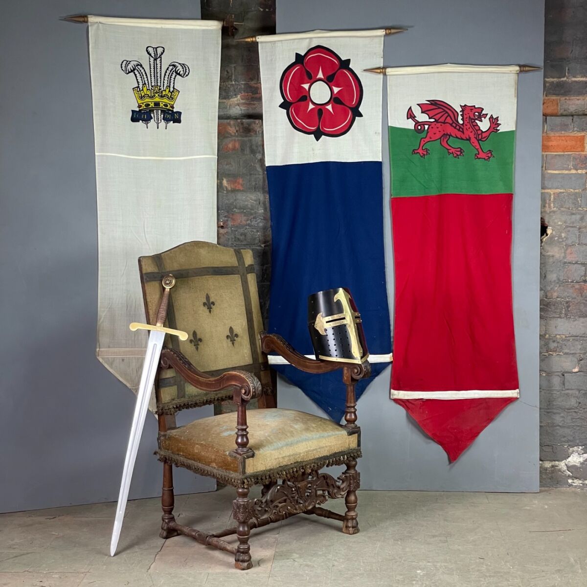 Royal Standard Flags x3 - RENTAL ONLY - Brandon Thatchers