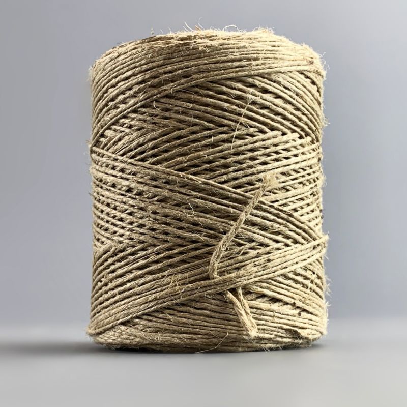 Polished Flax Fine Natural Cord. Approx. 150 m