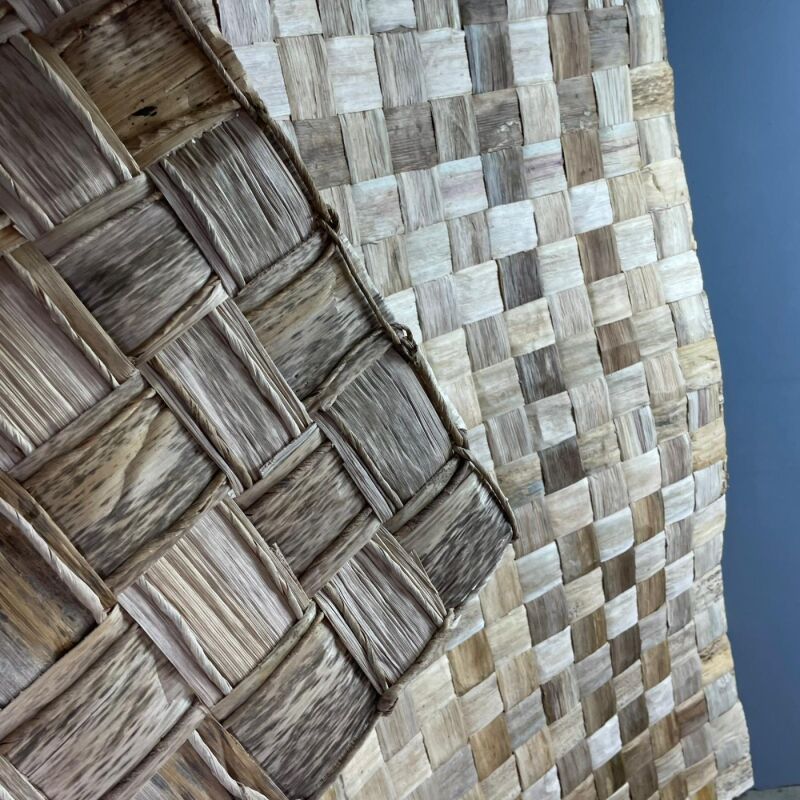 Water Hyacinth Matting, hand woven lattice 2 m x 2 m - Brandon Thatchers