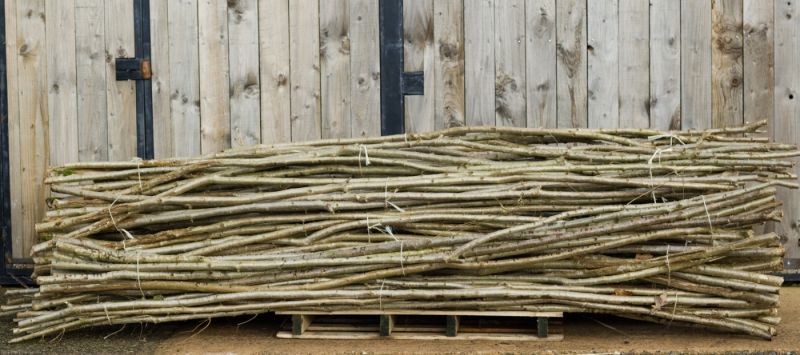 Rustic Hazel bundles, approx. ½”, 1” an 2” diameter