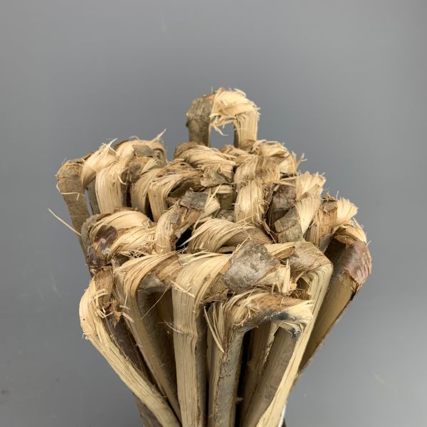 Bundle of twisted thatching spars